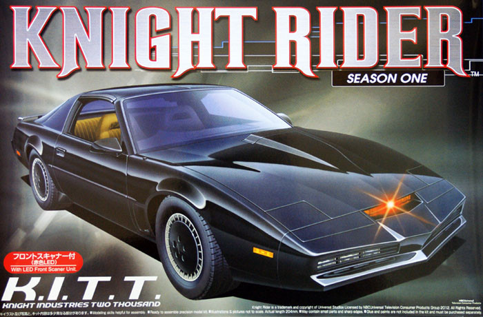 Aoshima 04524 Knight Rider KITT (KitT) Season 1 w/LED Front Scanner 1/ ...