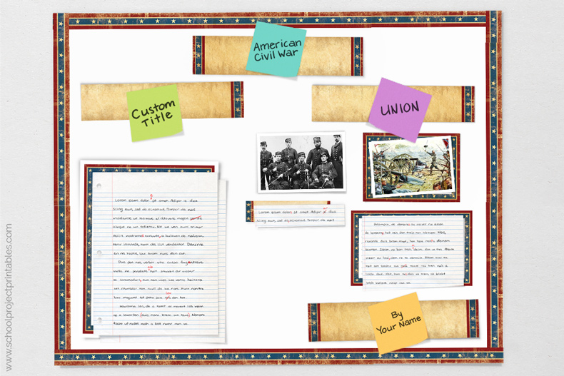 American Civil War Project Tutorial - School Project Printables