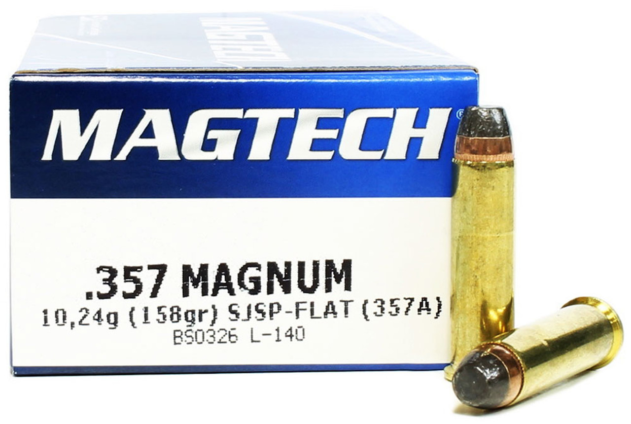 357 Magnum Ammo 158 Grain SJSP Magtech 357 Magnum Ammo 158 Grain SJSP Magtech