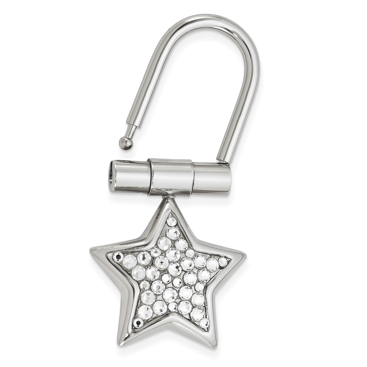 Crystal Swarovski Crystal Key Ring Engravable - HomeBello