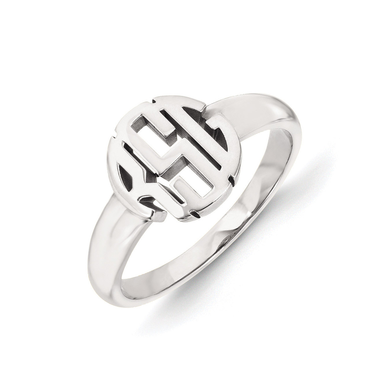 14k Gold Monogram Signet Rings | semashow.com