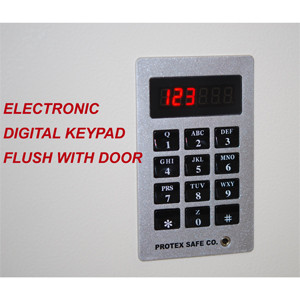 Electronic Keypad Wall Safe - Wall Safes and Lock Boxes