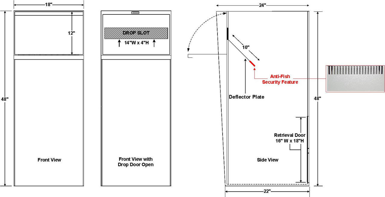 Large Parcel Drop Box - Locking Parcel Drop Boxes
