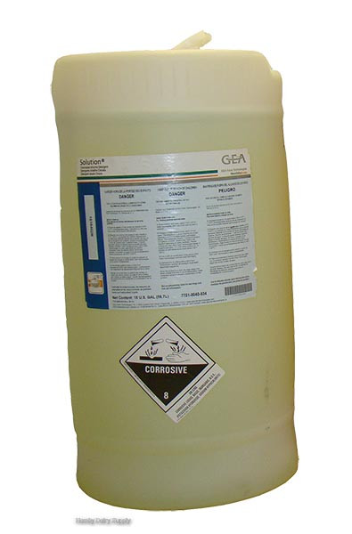 Solution® Chlorinated Alkaline Liquid CIP Detergent 15 gallon - Hamby ...