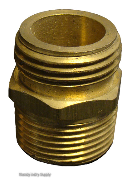 3/4 inch Male Garden Hose to 3/4 NPT Adapter - Hamby Dairy Supply