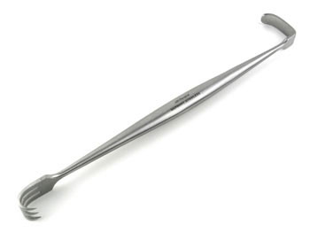 Senn Retractor, 6.75” (17cm), Double-Ended, Sharp 3 Prong Ends ...