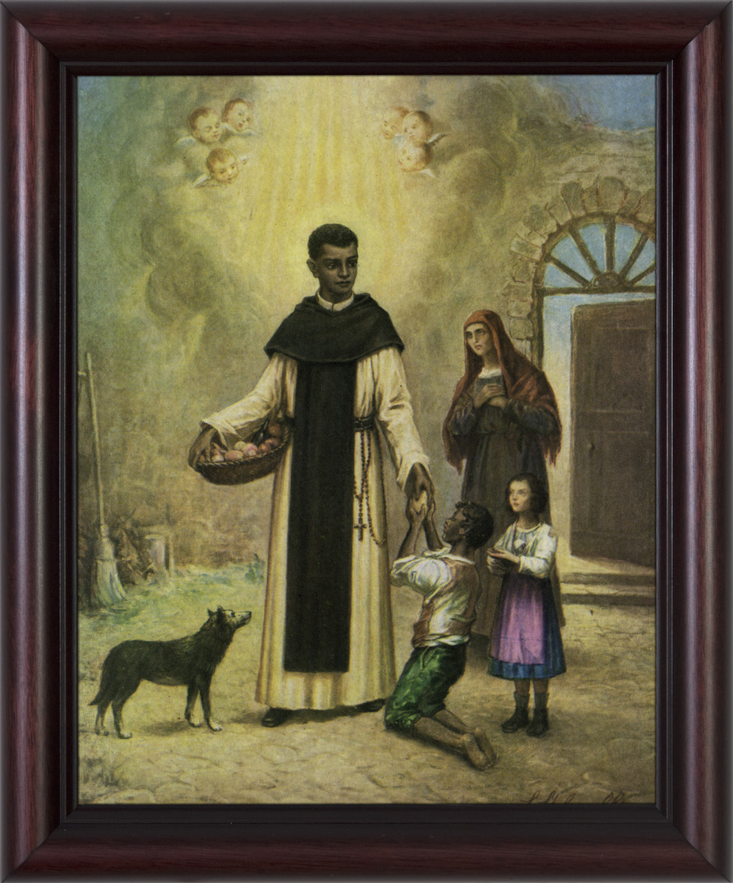 Martin De Porres Framed Art - Catholic to the Max - Online Catholic Store