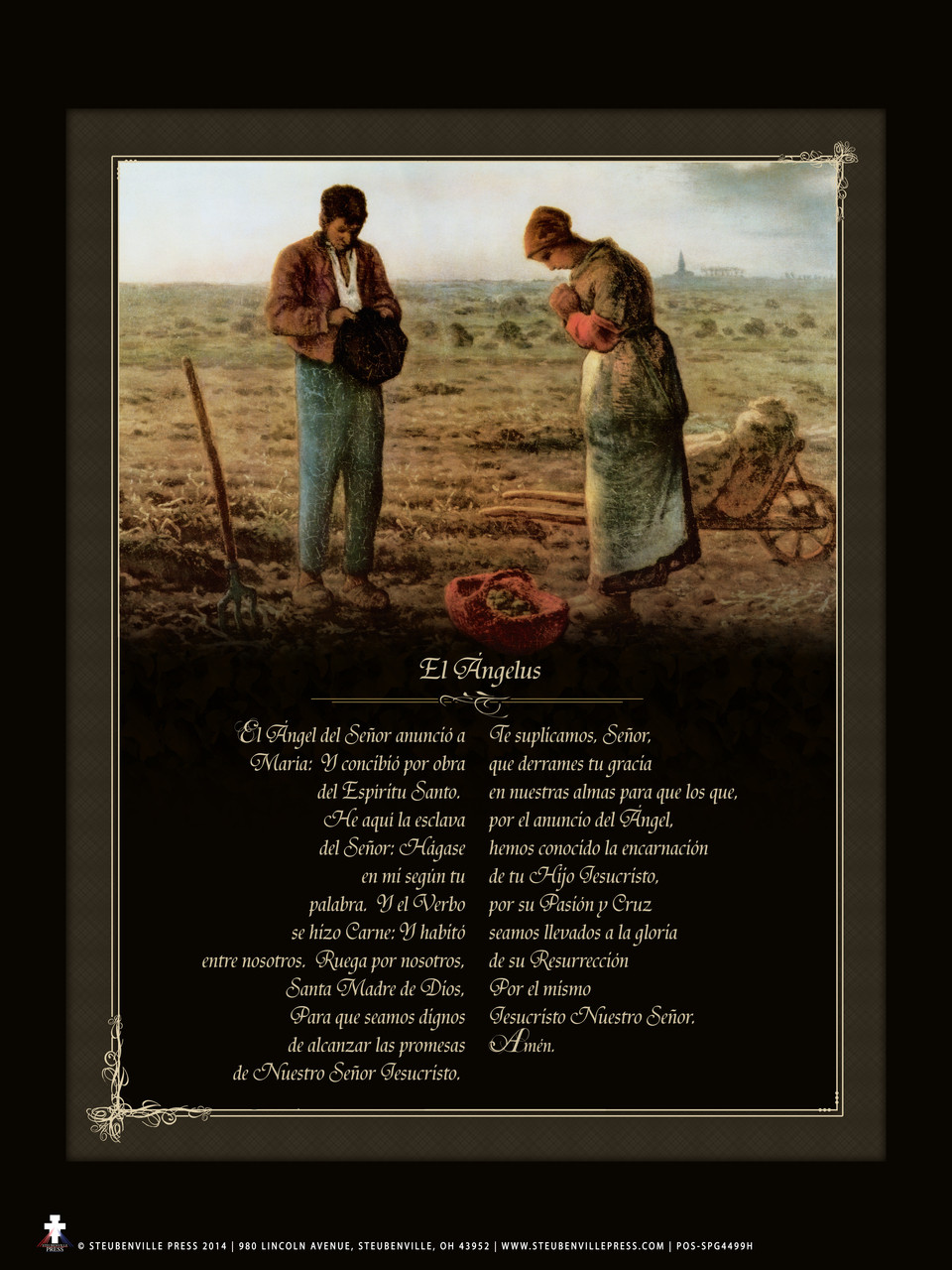 Spanish Angelus Poster - Catholic to the Max - Online Catholic Store