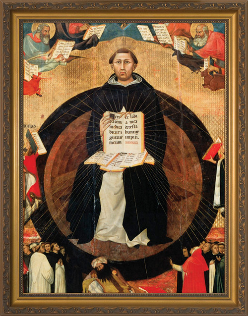 St. Thomas Aquinas Detail Framed Art - Catholic to the Max - Online ...