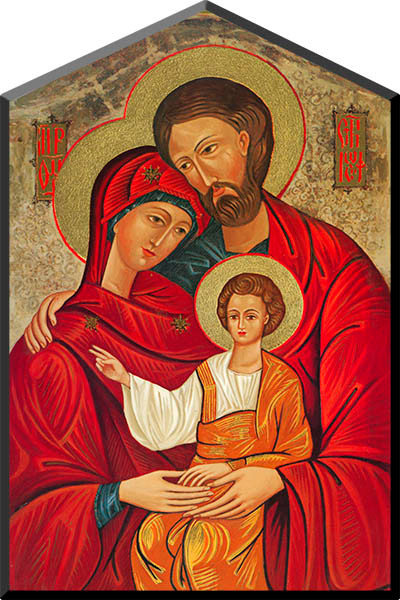 Holy Family Icon Wall Plaque - Catholic to the Max - Online Catholic Store