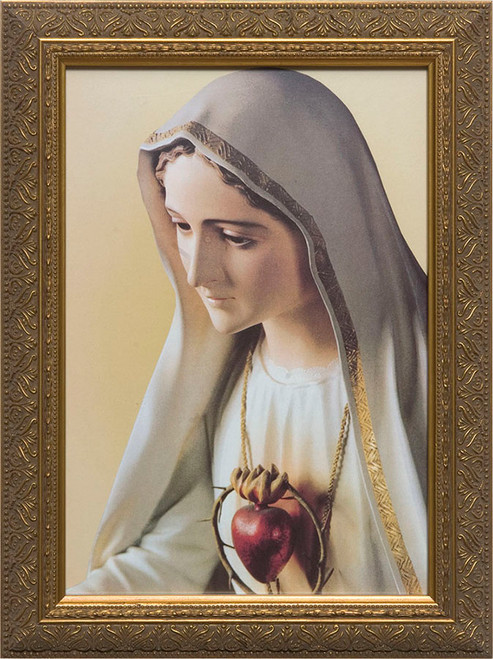 Our Lady of Fatima in Cloud Framed Art