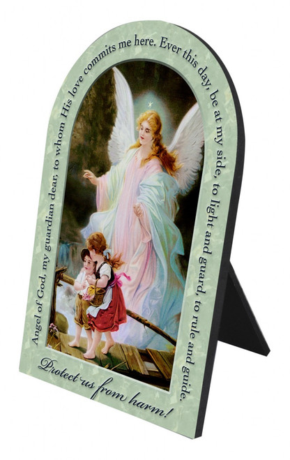 Guardian Angel Prayer Arched Desk Plaque II - Catholic to the Max ...
