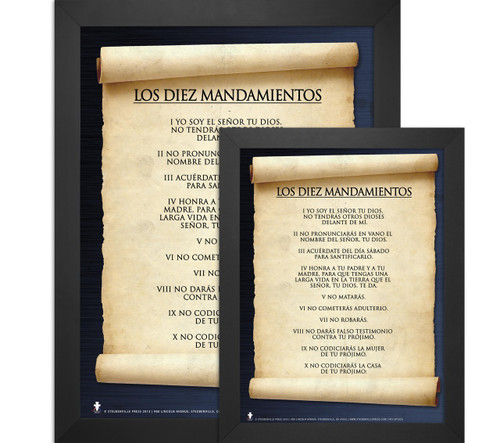 Spanish 10 Commandments Poster - Catholic to the Max - Online Catholic ...