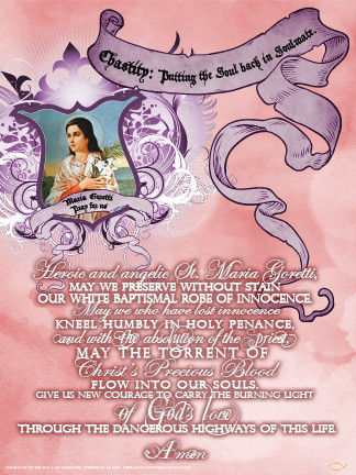 St. Maria Goretti (Chastity) Poster - Catholic to the Max - Online ...
