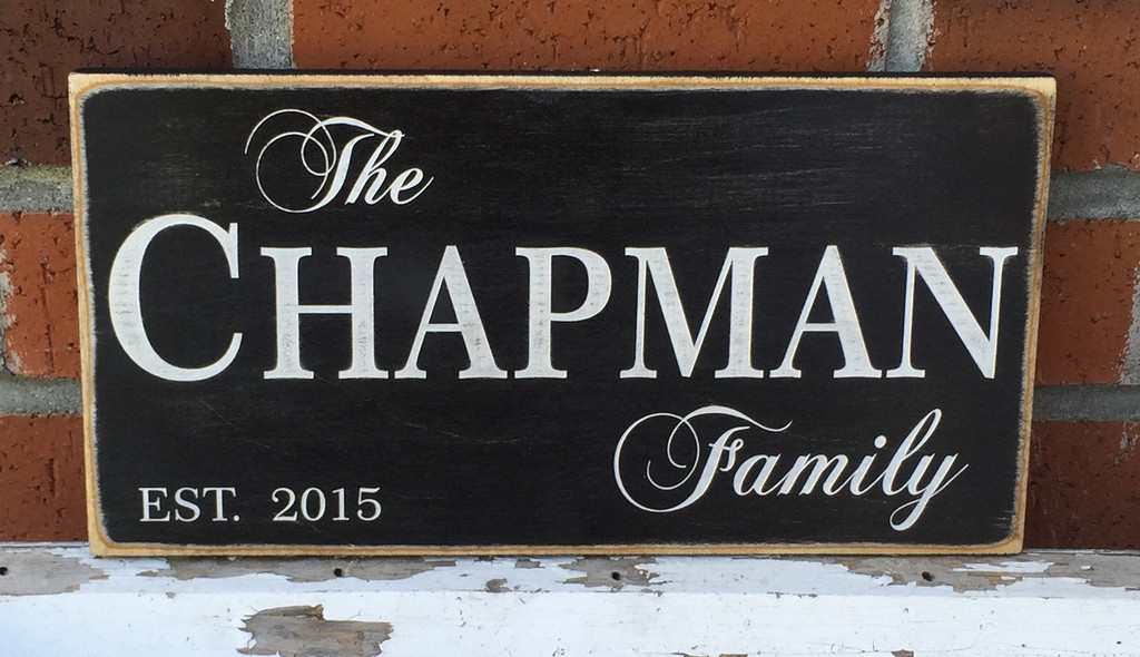 Wood Sign Rustic Family Name Sign Personalized Family A 6 X 12 Wood Sign Rustic Family Name Sign Personalized Family A 6 X 12