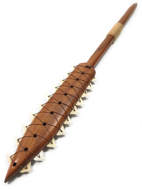 Hawaiian Koa Weapons - Weapon Shark Teeth - Koa Wood Clubs - Polynesian ...