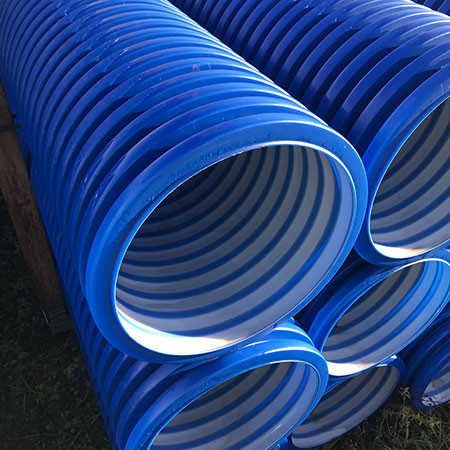 300/354mm Blue Water Pipe Ducting Length (6m) - JDP