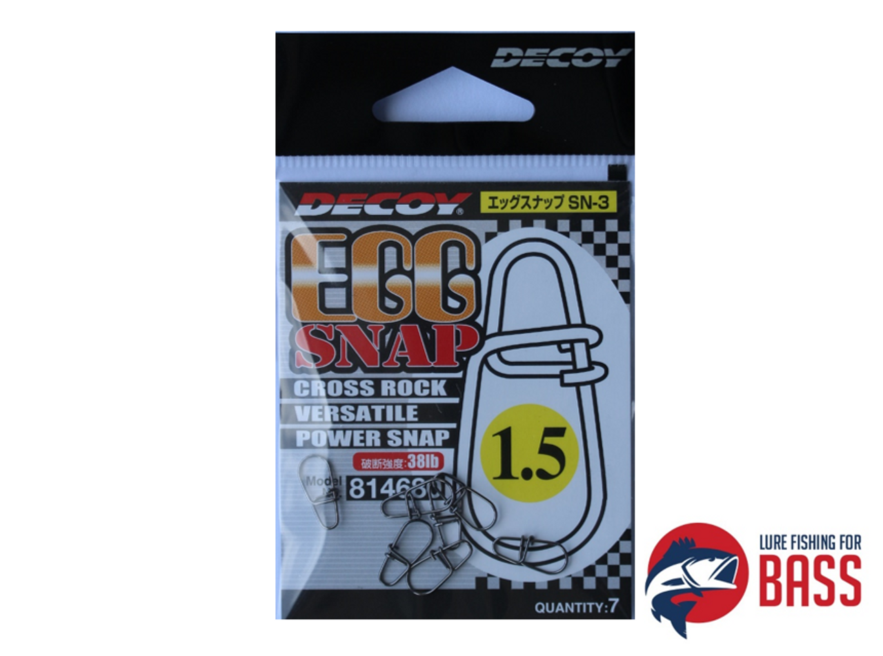 Decoy Egg Snap Size #1.5 38lb - Lure Fishing for Bass