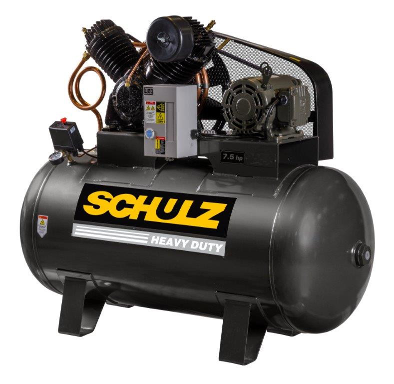 Schulz Model 7580HV30X-1 7.5HP 80 Gallon Two Stage Air Compressor