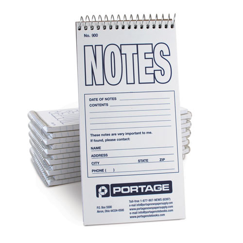 1 Dozen | POLICE Notebook #1200 | Narrow Ruled | 4" x 8" - Portage ...