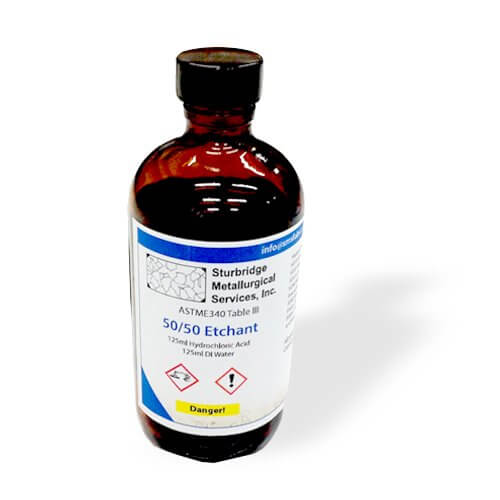 50/50 HCL - Hydrochloric Acid - 250 mL - SMS Labs