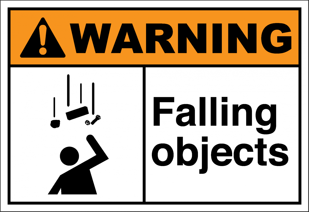 warnH051 - falling objects - SafetyKore.com