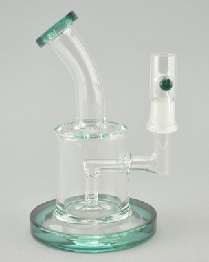 BRANDO - Worked Mini Tube Rig w/ Dome, Adapter, Quartz Nail - The Dab Lab