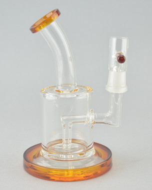 BRANDO - Worked Mini Tube Rig w/ Dome, Adapter, Quartz Nail - The Dab Lab