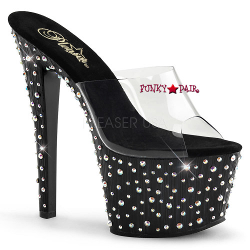 FunkyPair - STRIPPER SHOES - PLEASER SHOES, Clear Stripper Heels and Go ...