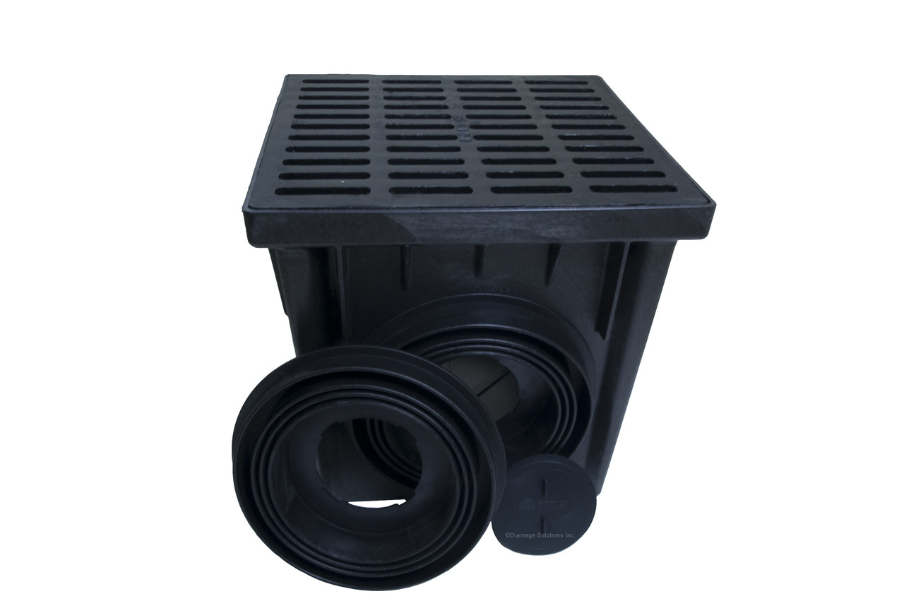 NDS 24" Two Hole Catch Basin Kit w/ Cast Iron Grate - The Drainage ...