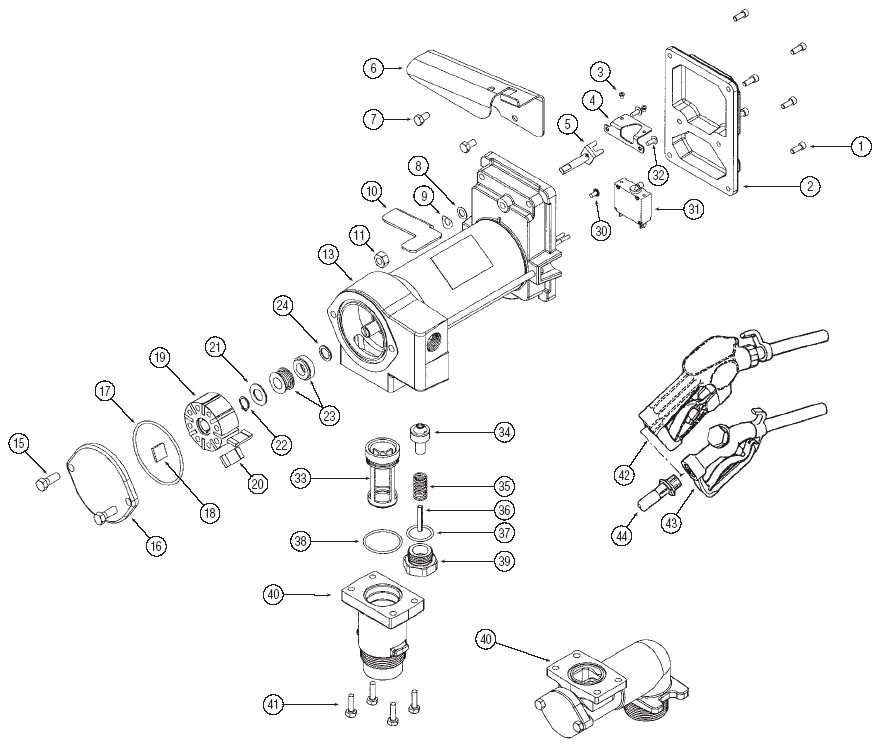 GPI Switch/Motor Protector for 12 VDC Motor for GPI M-3025 Series Pump ...