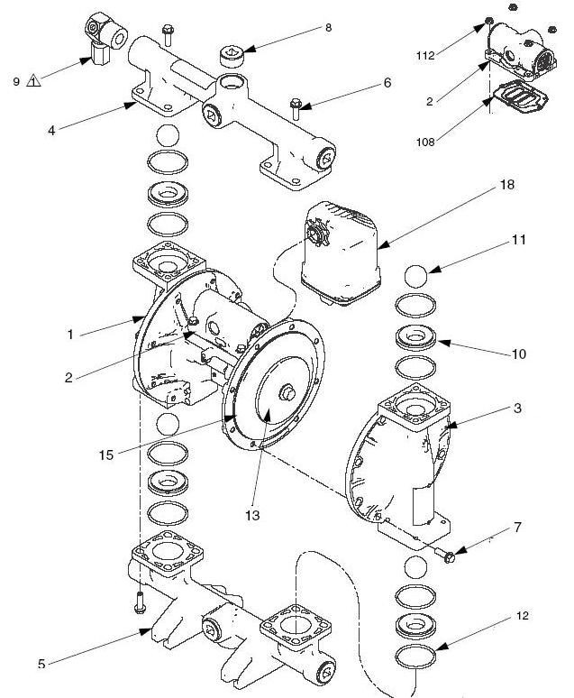 Graco Husky 1050 Diaphragm Pump Parts - John M. Ellsworth Co. Inc.