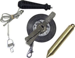 U.S. Tape 20 oz. Brass Innage Plumb Bob w/ Rubber-Tipped End - John M ...