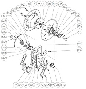 Hose Reel Replacement Parts - Coxreels, Reelcraft, Liquidynamics