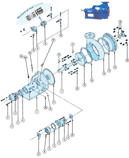 O'Drill MCM 178 Series Pump Replacement Parts - John M. Ellsworth Co. Inc.