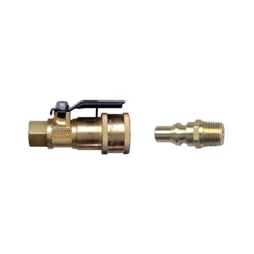 Gas-Flo Recreational Vehicle Brass Valved Propane Quick Disconnect ...