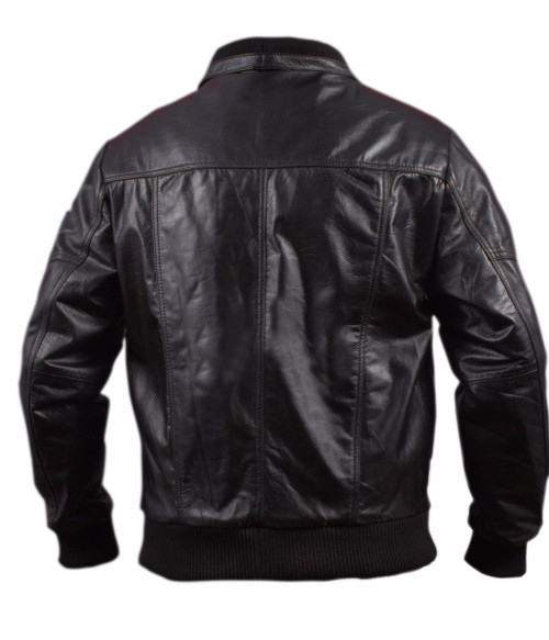 American Bomber Leather Jacket | Feather Skin