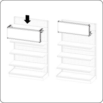 Gondola Header Sign Holder | Flip Sign | DGS Retail