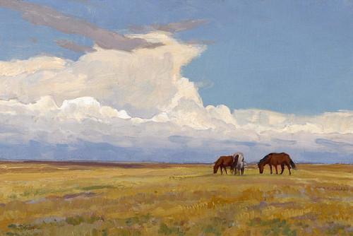 Art Prints of Clouds & Prairie by Maynard Dixon
