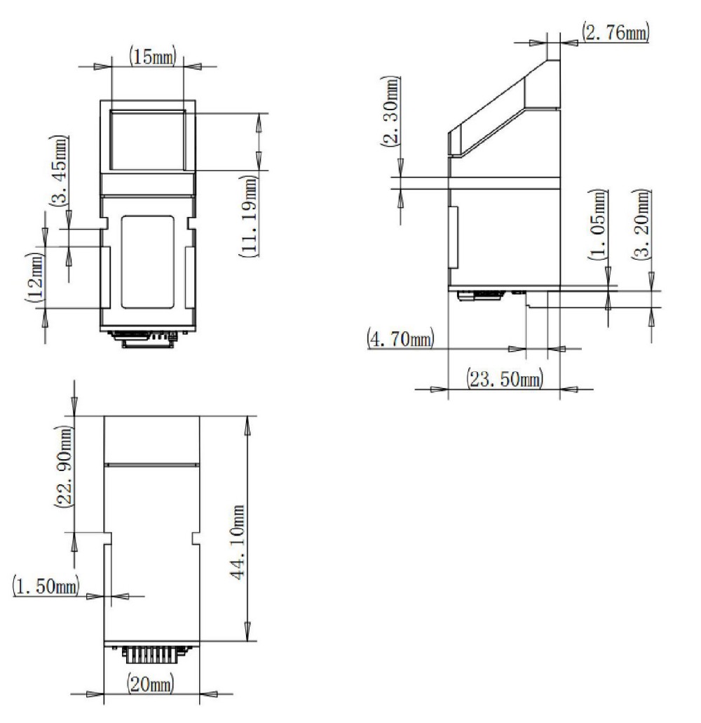 A608 Optical Fingerprint Sensor Module - High Security.