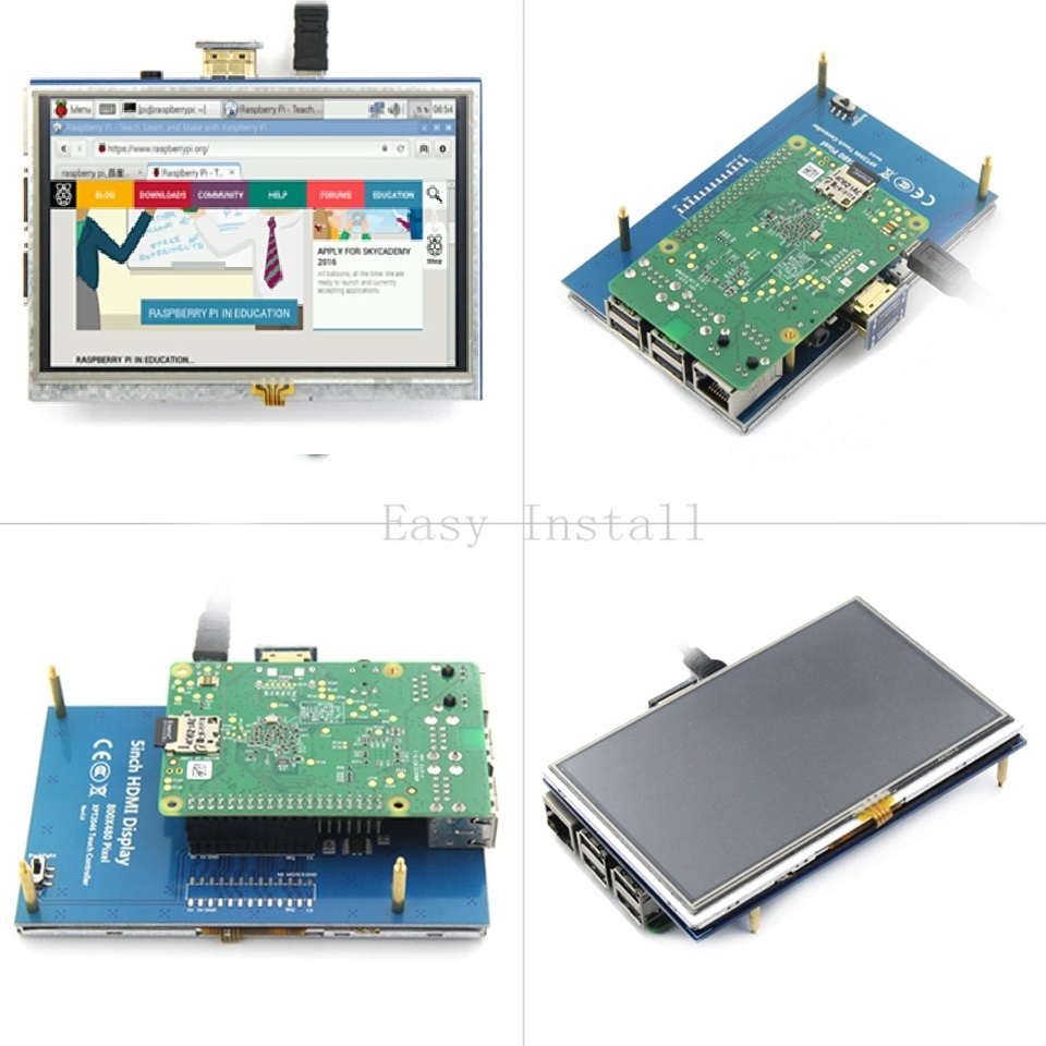 Touch Screen 5 inch HDMI LCD HD with 800x480 resolution.