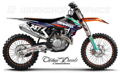 KTM MX Graphics - Licensed KTM Graphics - Workshop Graphics