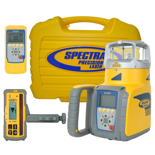 Spectra Precision GL622N Dual Grade Laser with HL760 Receiver and ...